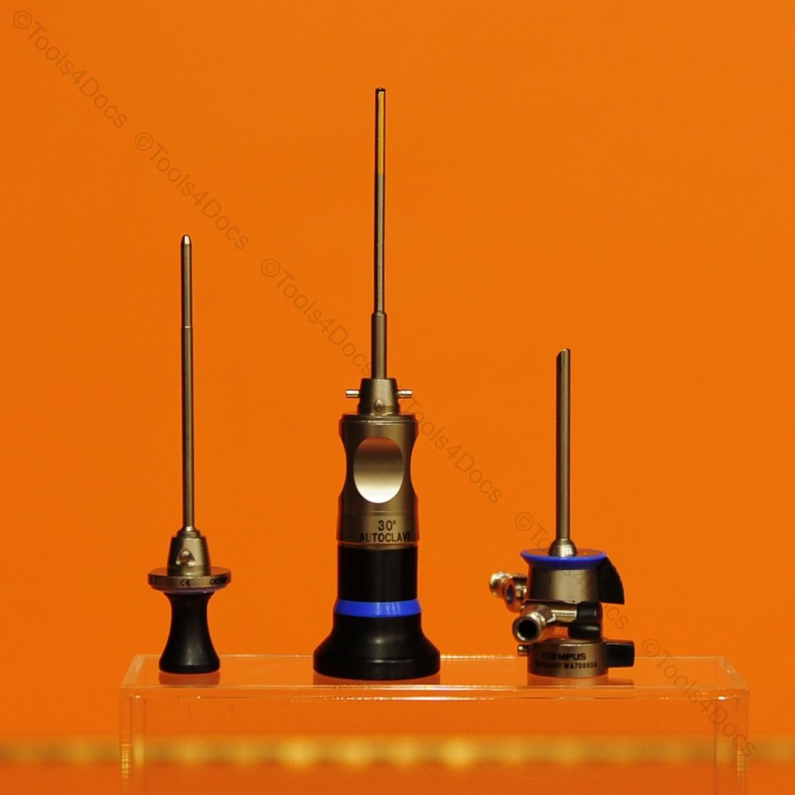 Olympus A70963A 2.7mm, 30-deg Arthroscope w/ 2 stopcock Trocar & Obtur ...