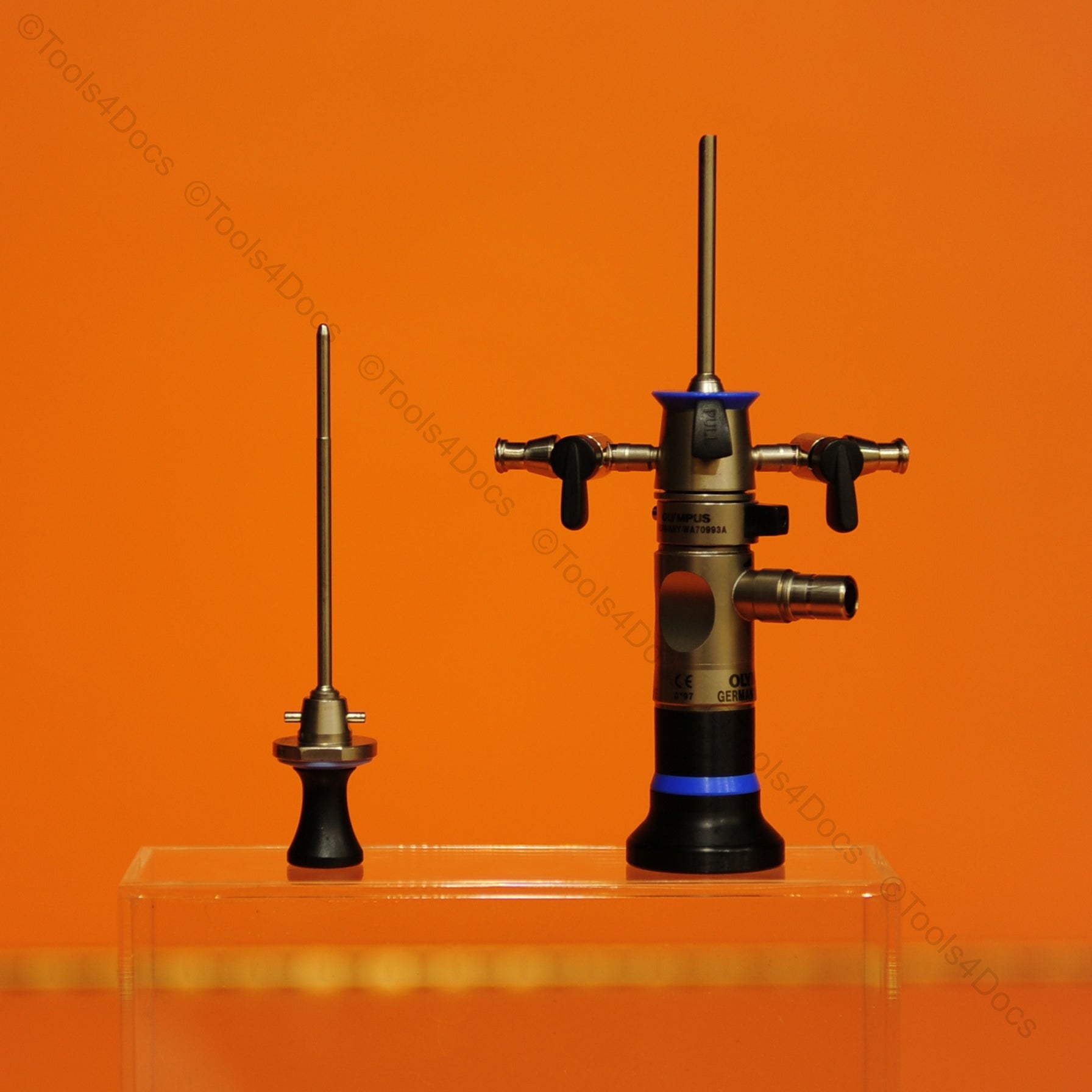 Olympus A70963A 2.7mm, 30-deg Arthroscope w/ 2 stopcock Trocar & Obtur ...