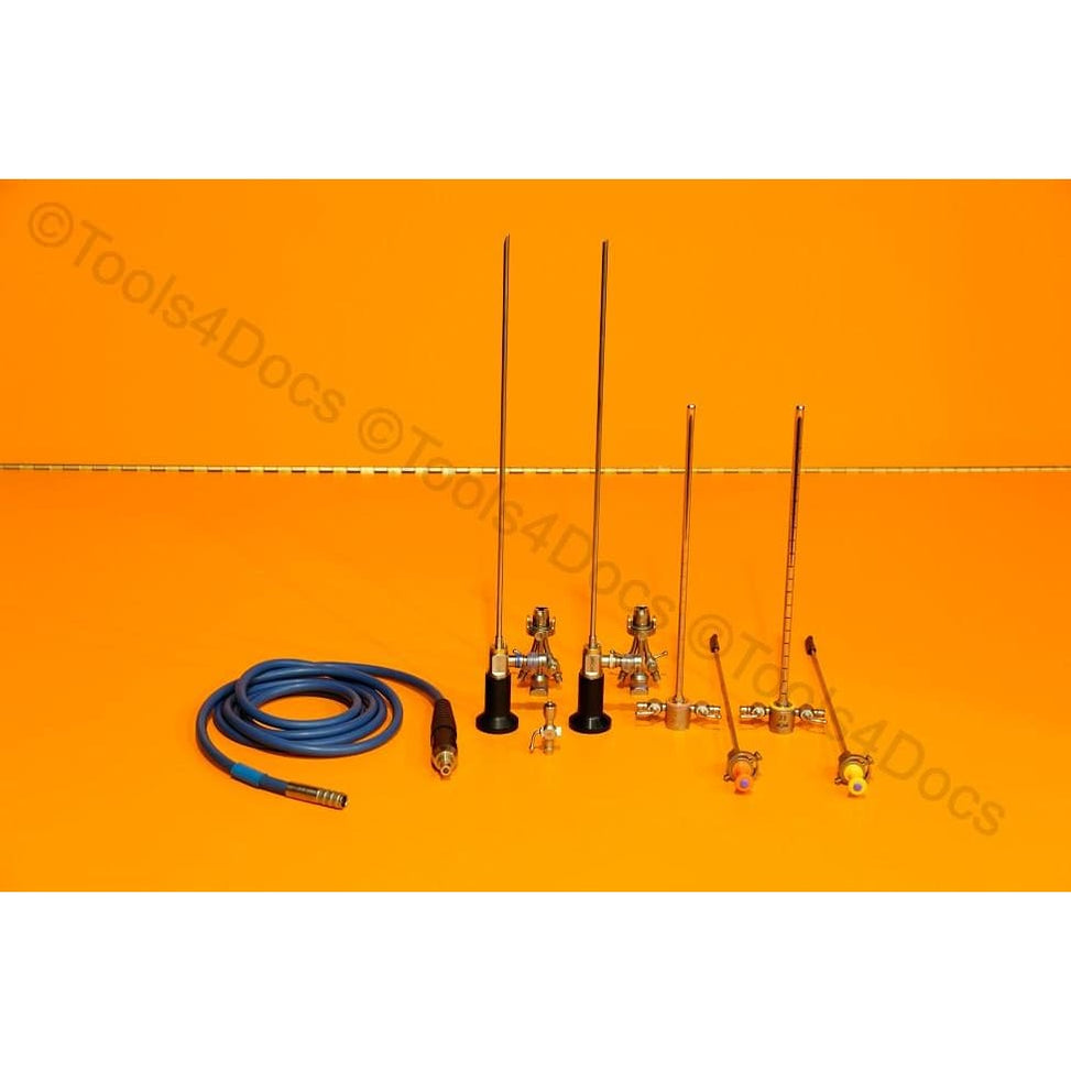 ACMI Elite Cystoscope Set ( M3-0A & M3-30A Rigid Gold, E121, E123, E15 ...