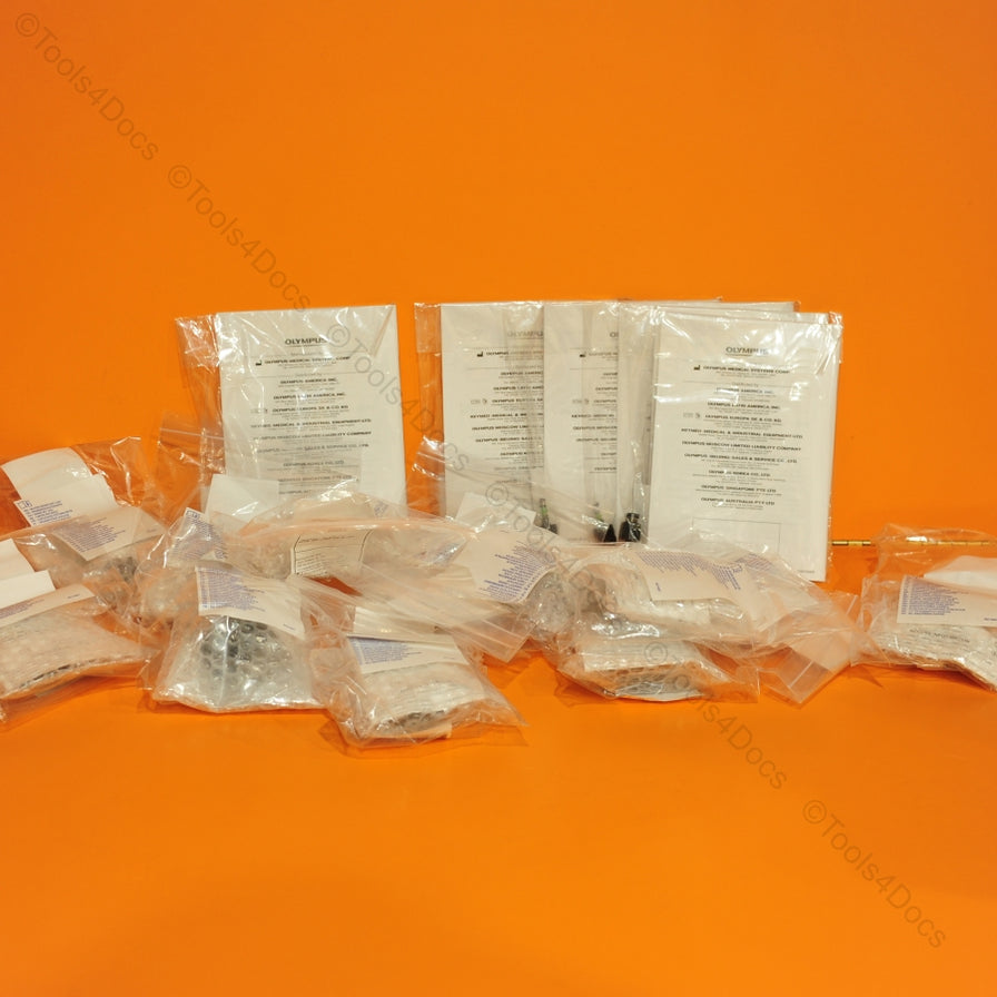 Brand new set of TWO Olympus MH-553 Soaking Caps & One MAJ-1444 Air/Wa ...